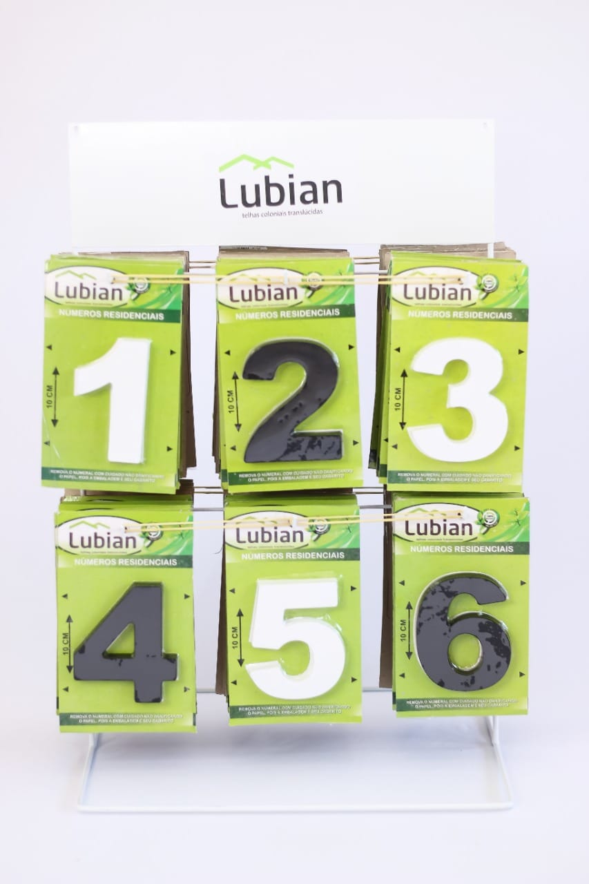 KIT COM 72 ALGARISMOS RESIDENCIAIS CAIXA ALTA EM 3D – Lubian